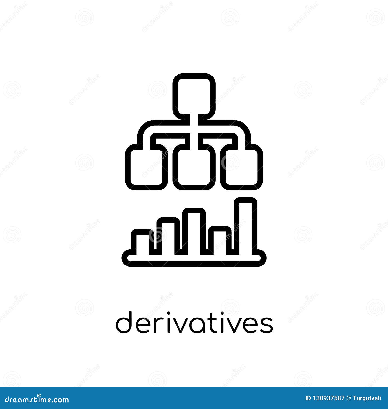 Derivatives Icon. Trendy Derivatives Logo Concept On White Background ...
