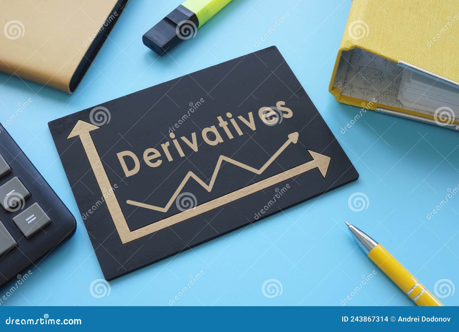 Derivatives are Shown on the Photo Using the Text Stock Photo - Image ...