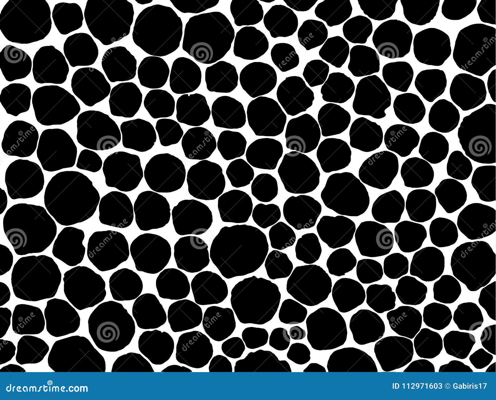 Sea Shells Based, Organic Pattern, with in Black Monochrome Stock ...