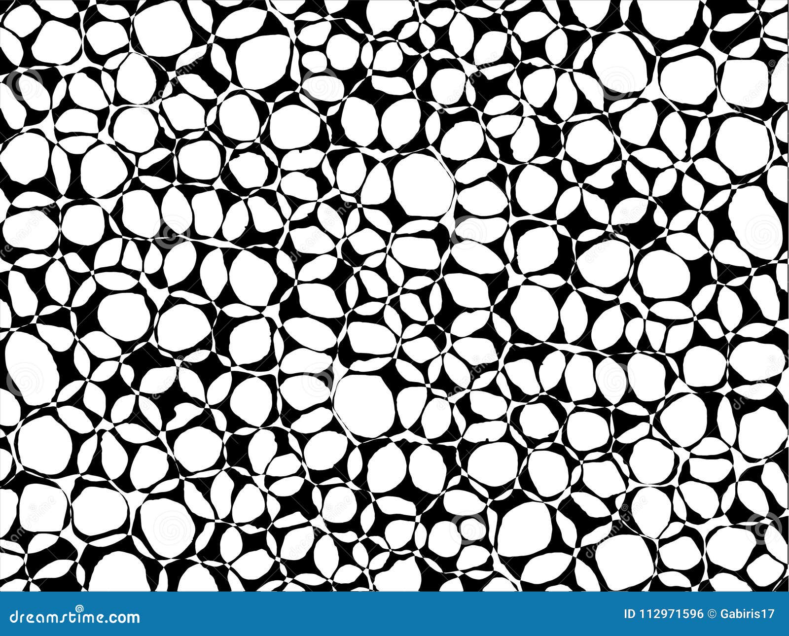 Sea Shells Based, Organic Pattern, with in Black Monochrome Stock ...