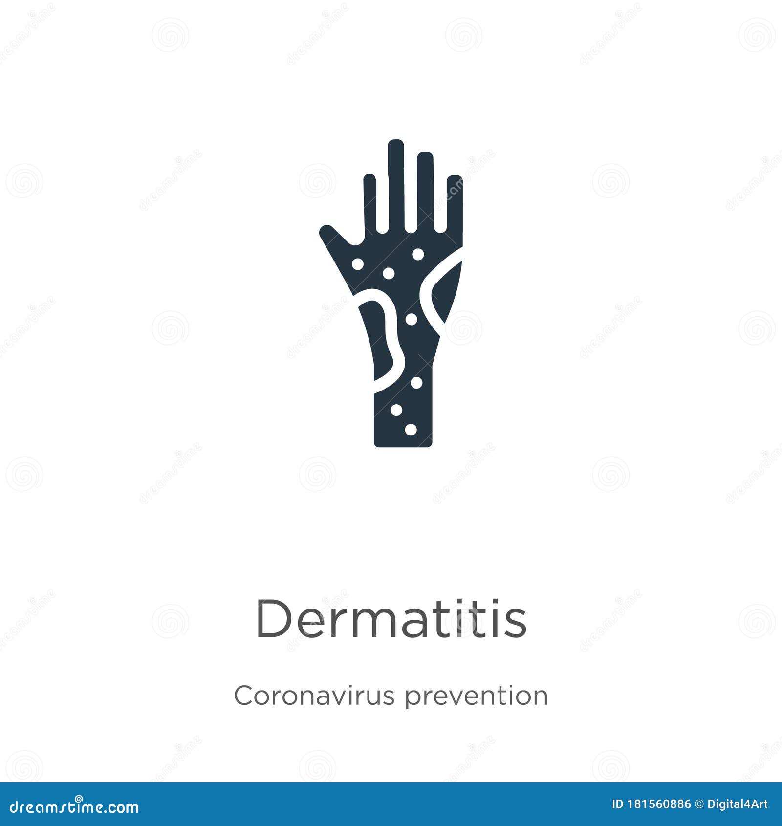 Dermatitis Flat Vector Illustration Diagram With Skin Layers And ...