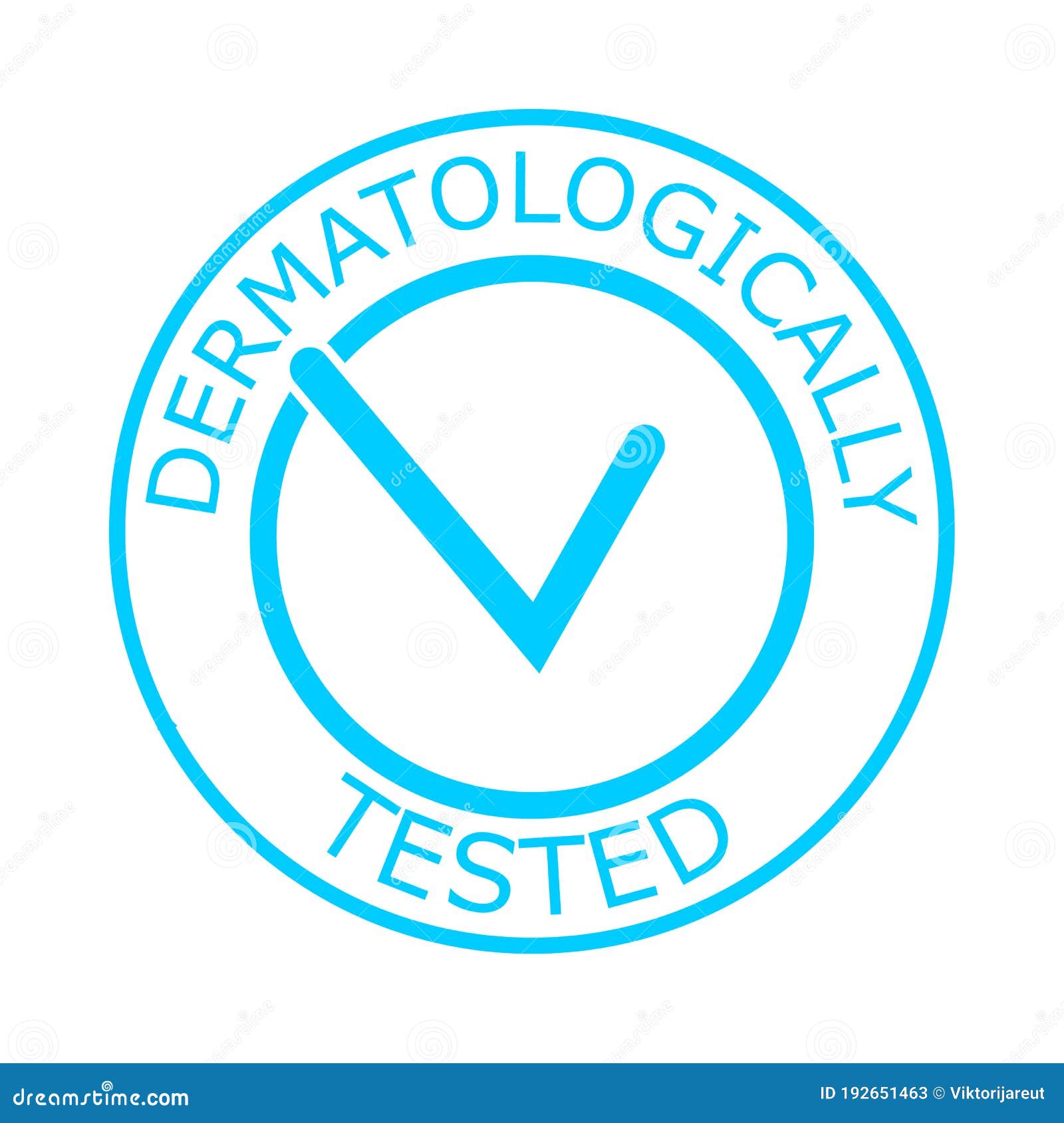 Dermatologically Tested Vector Label Stock Illustration - Illustration ...