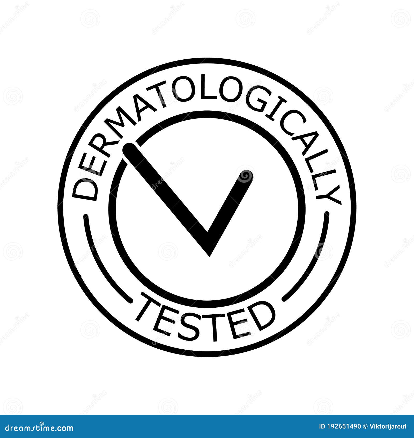 Dermatologically Tested Vector Label Stock Illustration - Illustration ...