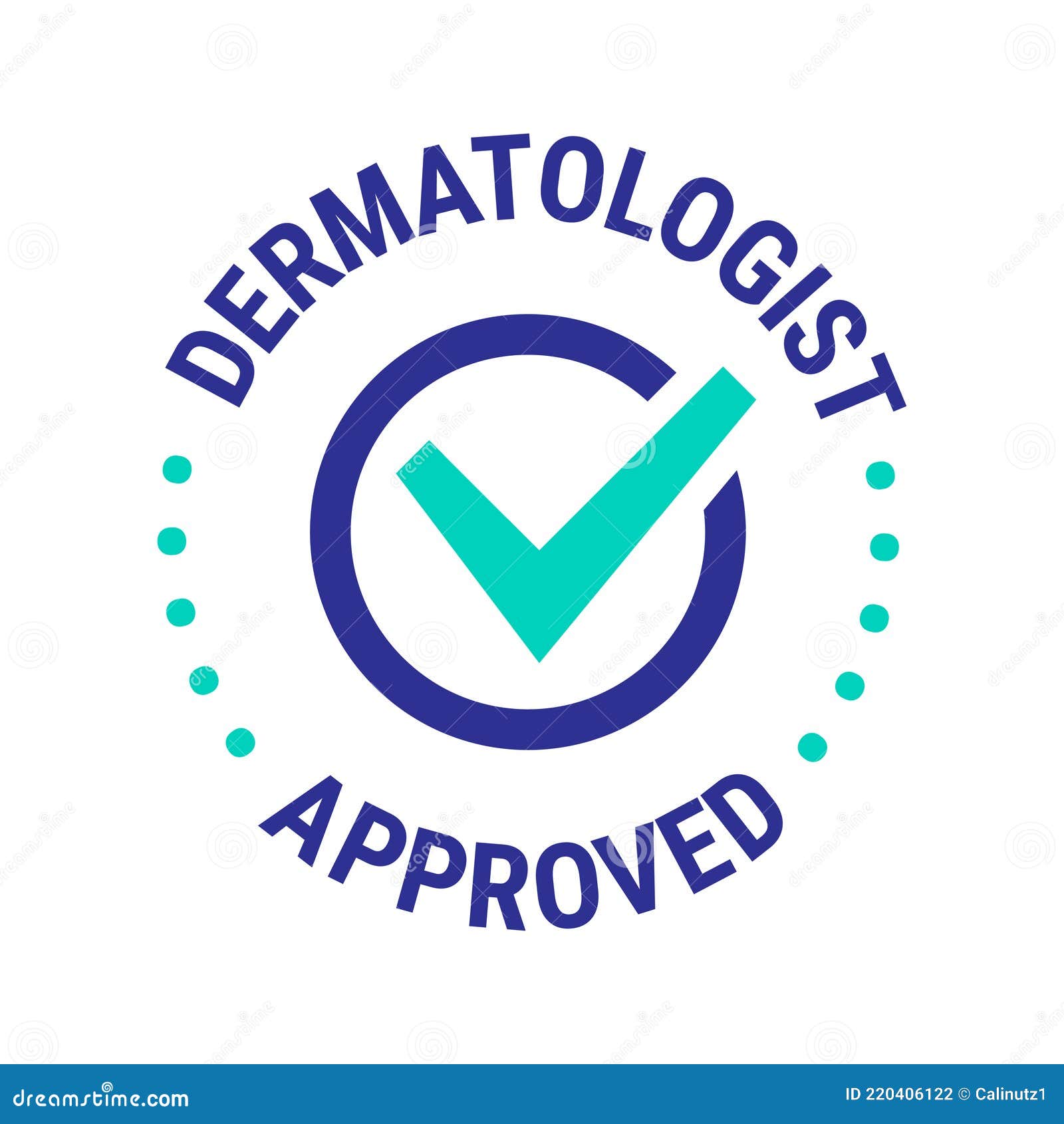 Dermatologist Recommended Vector Icon Template Design Stock Vector ...