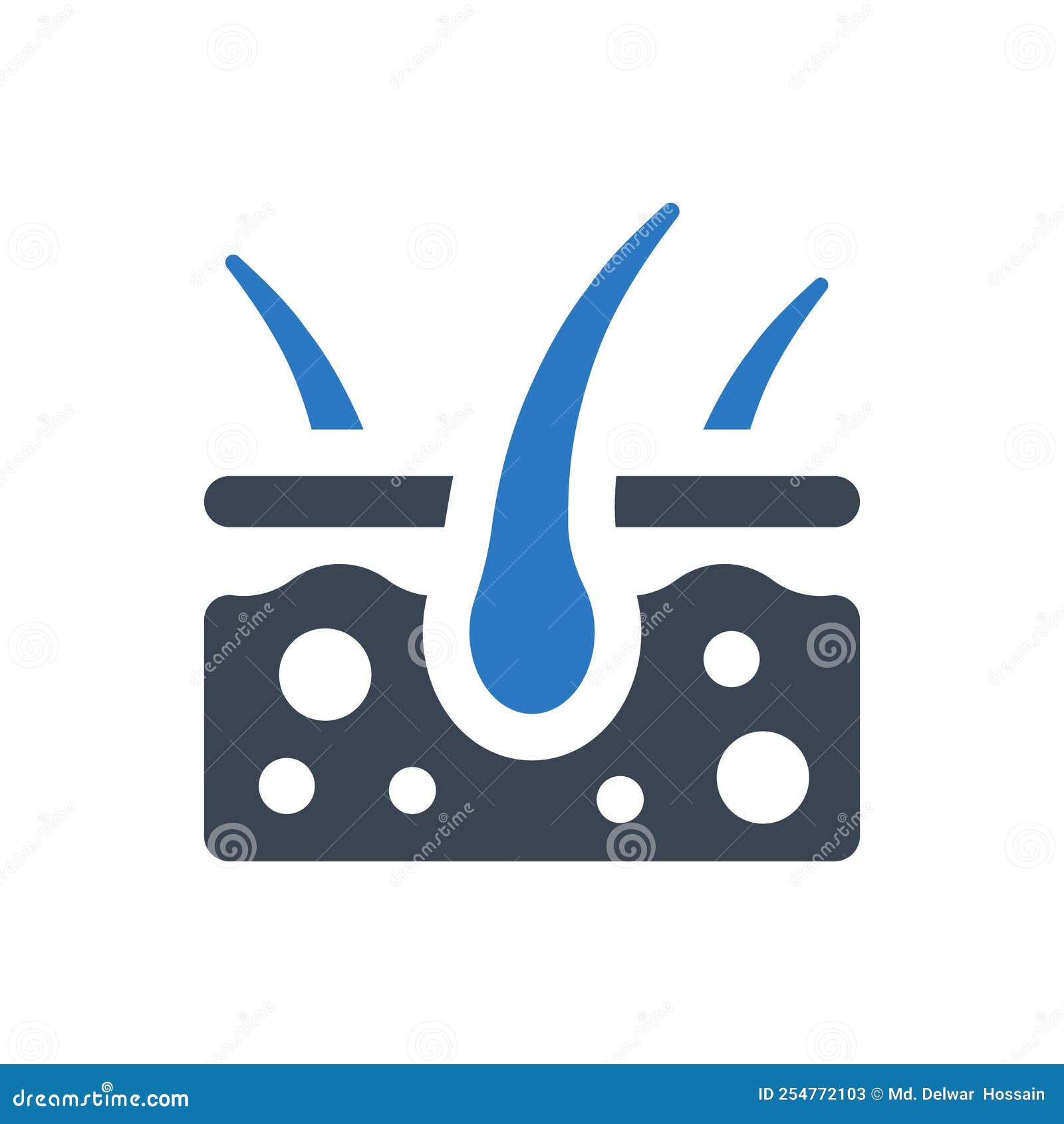 Dermatology icon stock vector. Illustration of symbol - 254772103