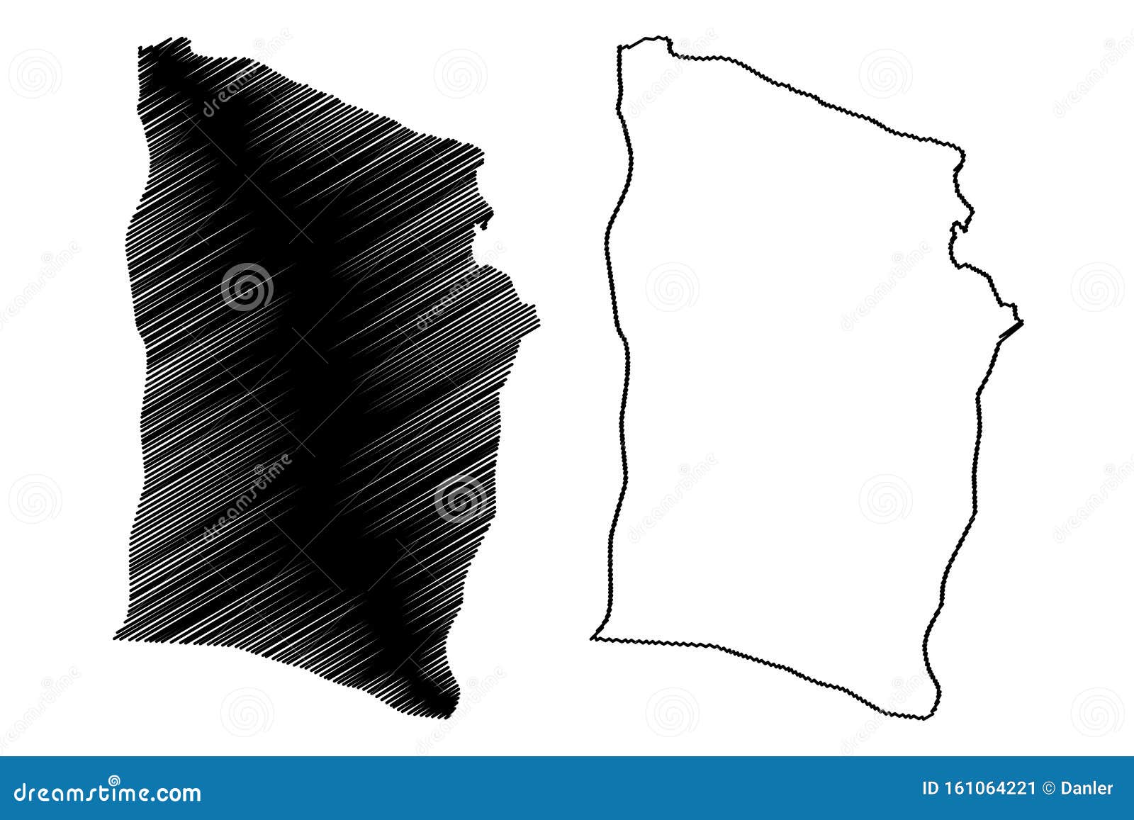 Derna District Districts of Libya, State of Libya, Cyrenaica Map Vector ...