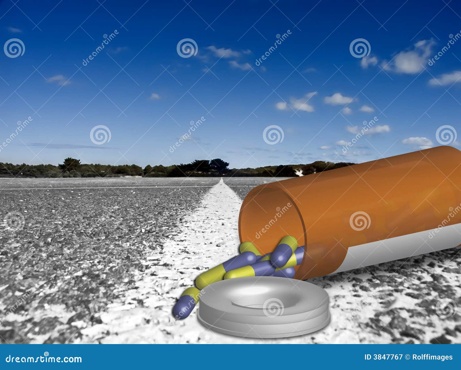 Derramamiento De La Píldora Stock de ilustración - Ilustración de ...