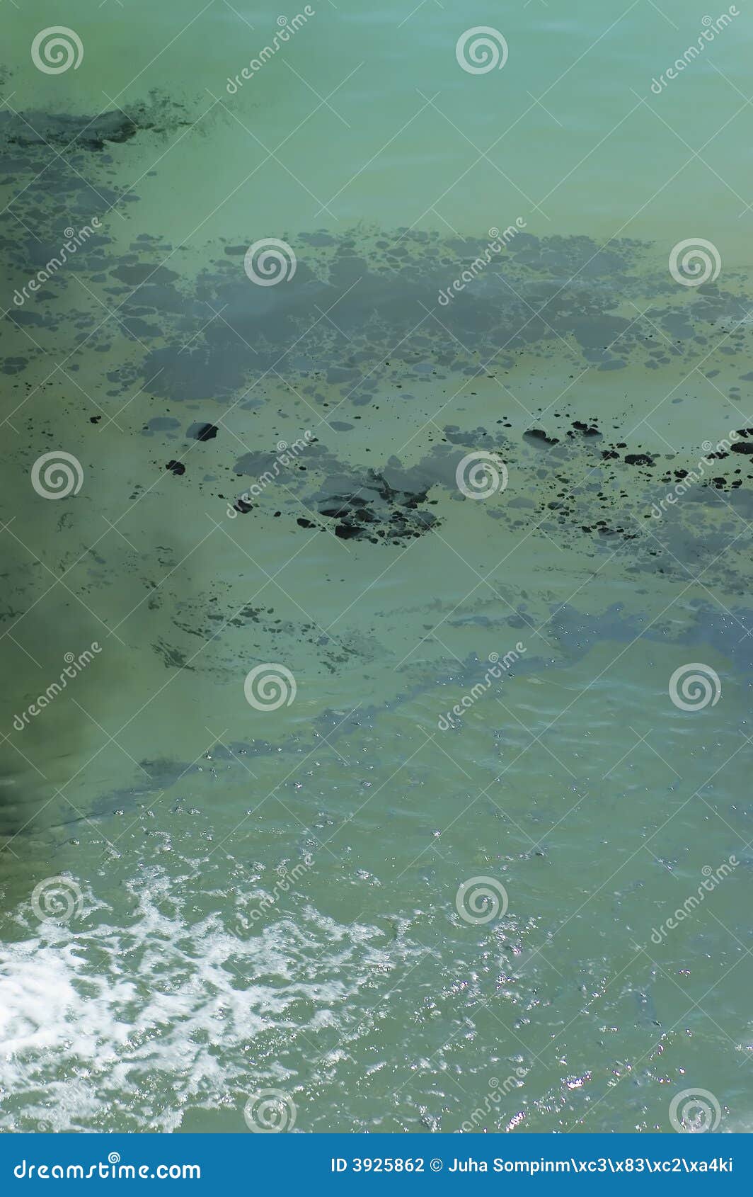 Derramamiento de petróleo foto de archivo. Imagen de problema - 3925862