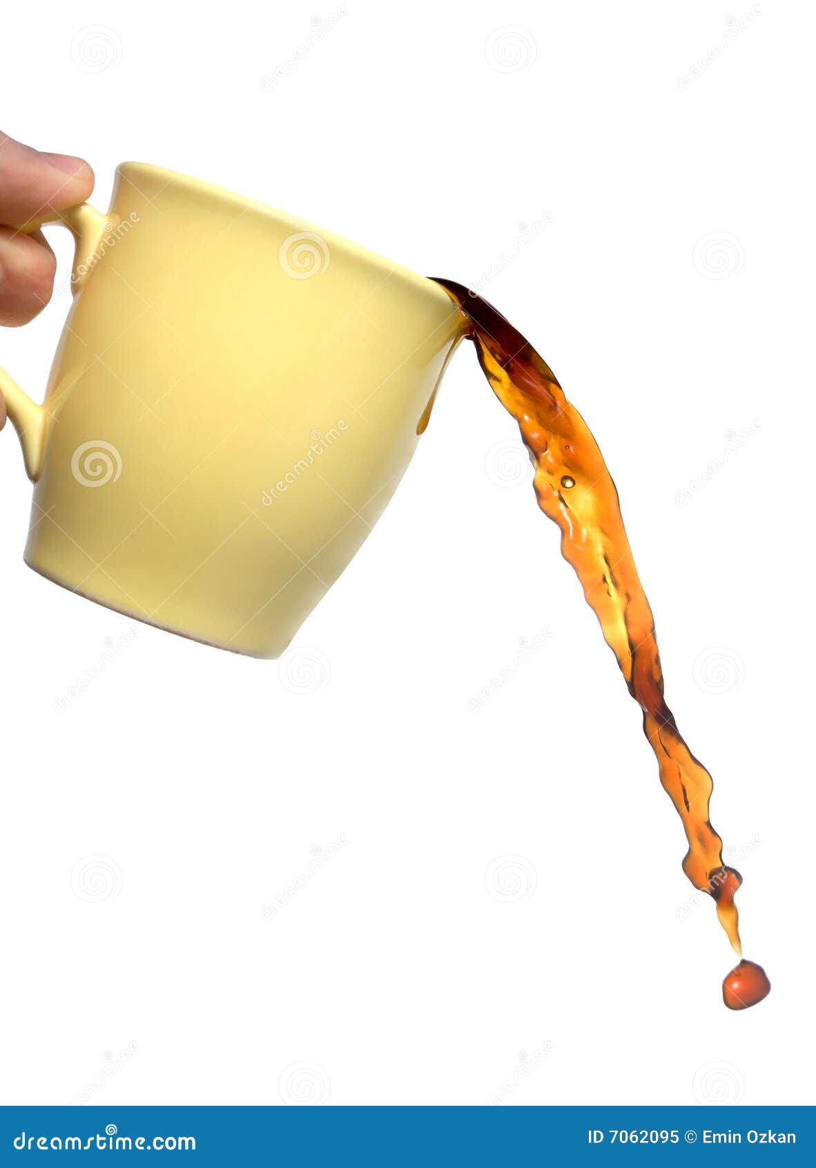 Derramar el café imagen de archivo. Imagen de taza, movimiento - 7062095