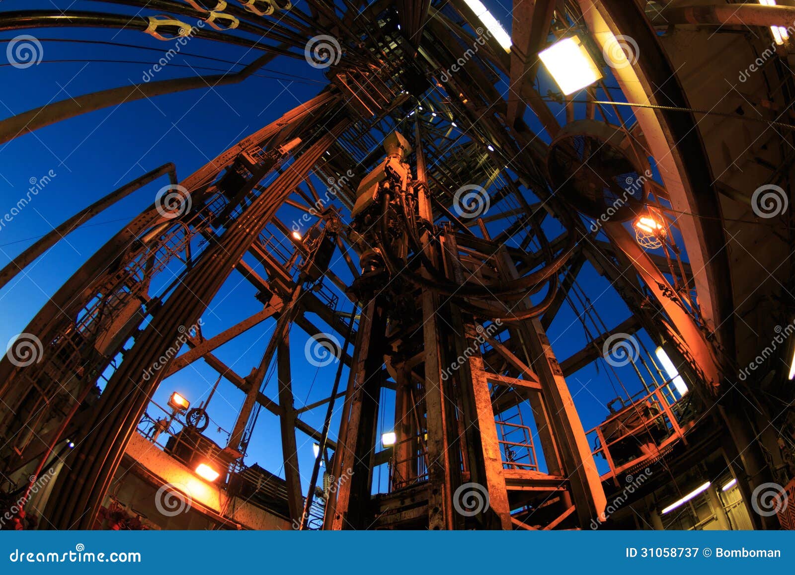 Derrick of Oil Drilling Rig Stock Image - Image of exploration, derrick ...