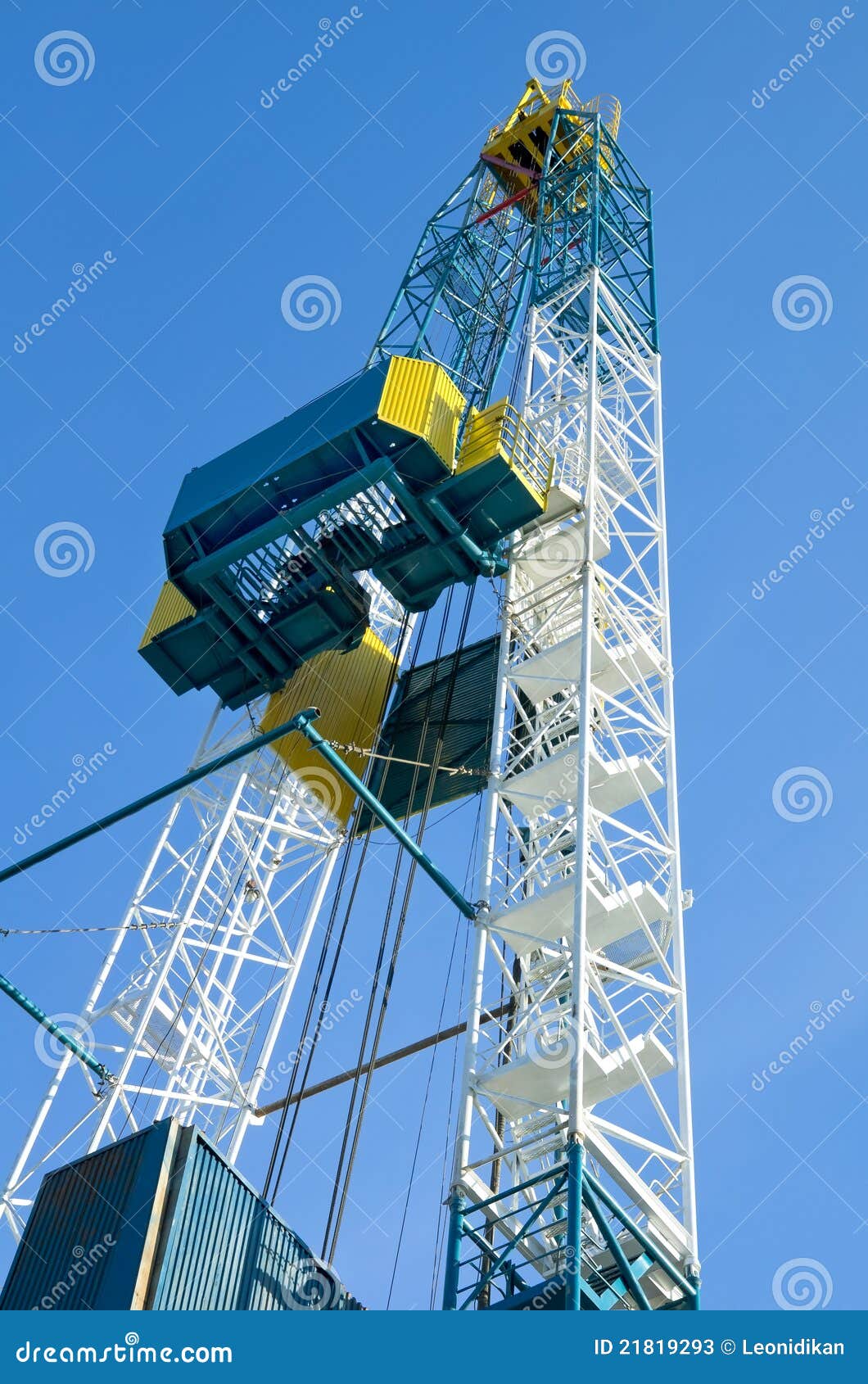 Derrick. Oil Well Drilling. Stock Image - Image of derrick, subsoil ...