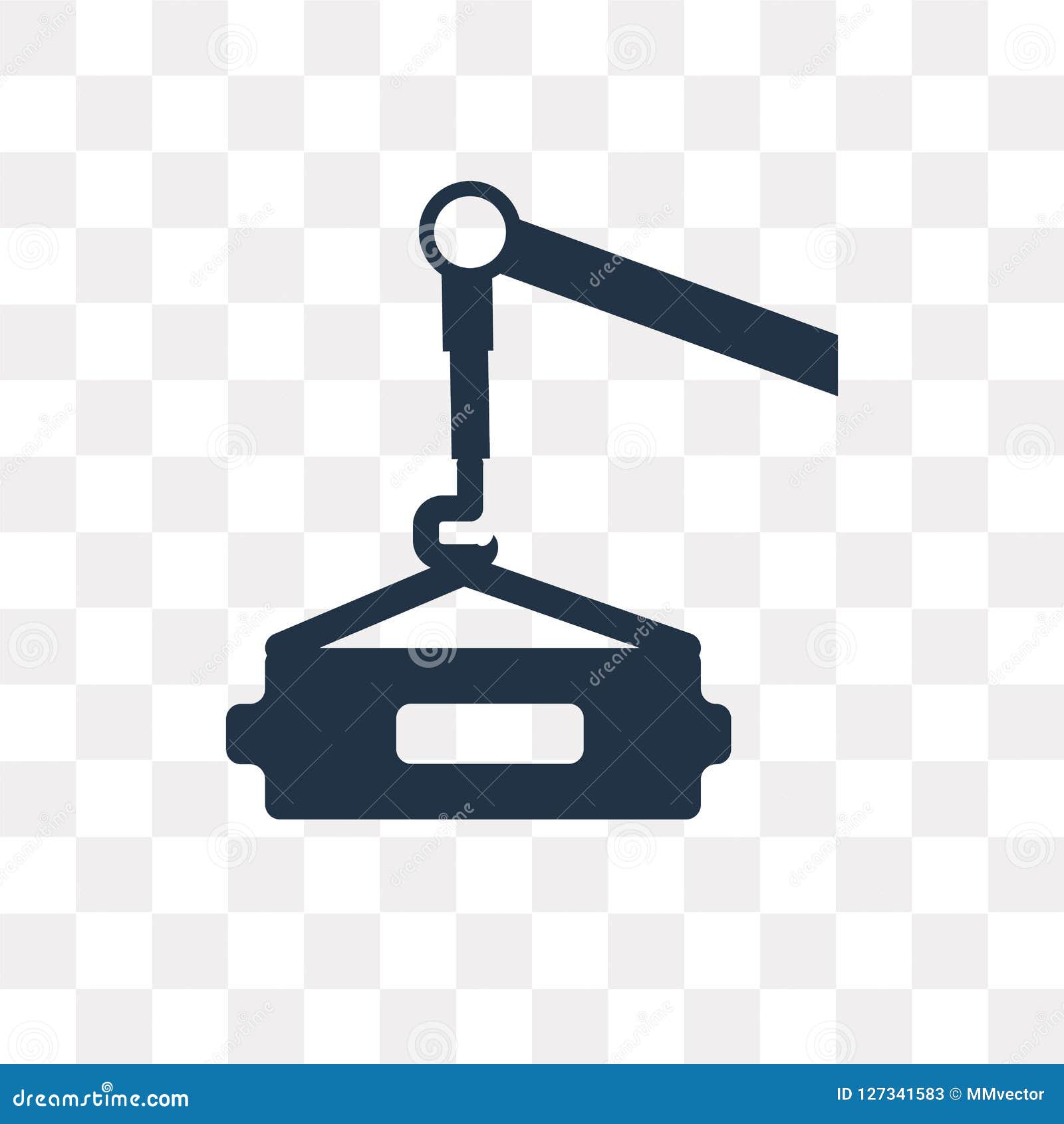 Derrick With Pallet Isolated Icon. Simple Element Illustration From ...