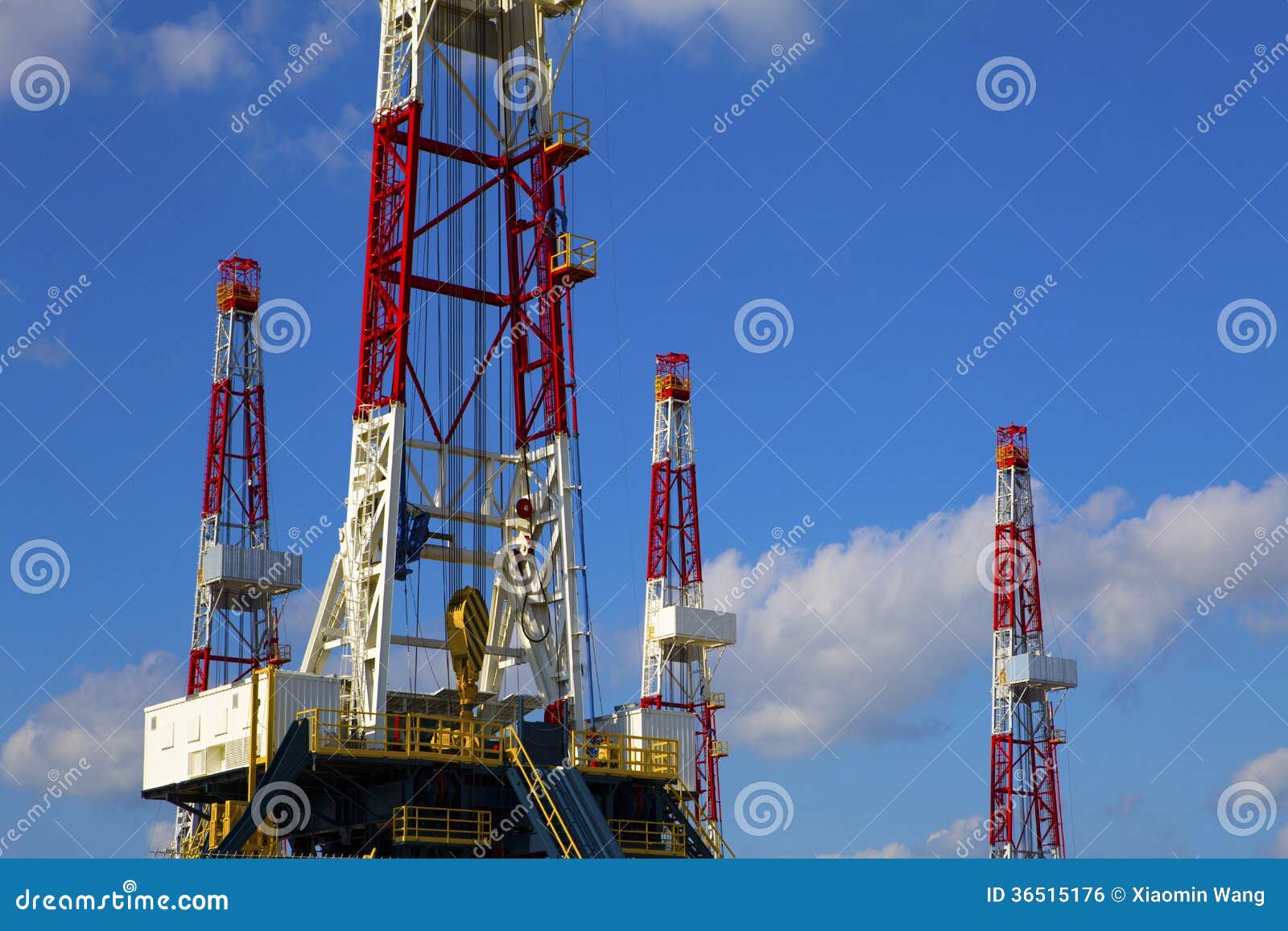 Derrick stock photo. Image of exploration, spinning, oilfield - 36515176