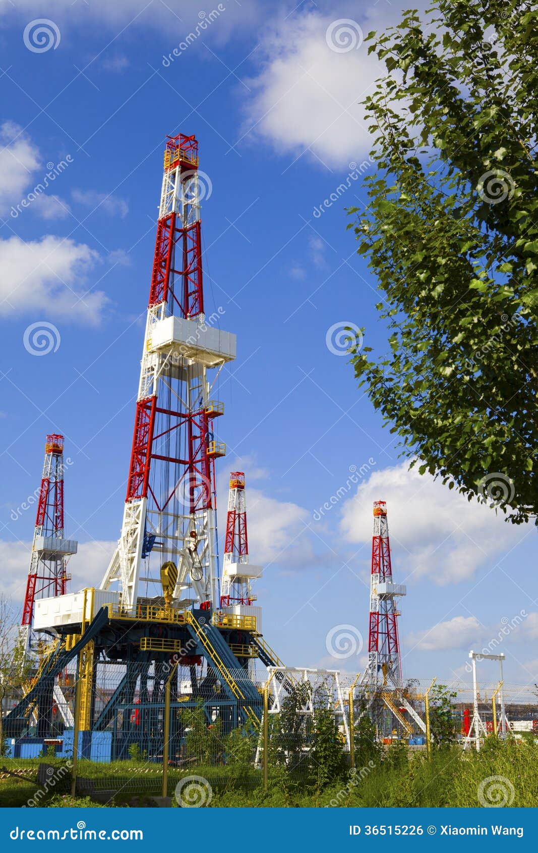Derrick stock photo. Image of engineering, borehole, steel - 36515226