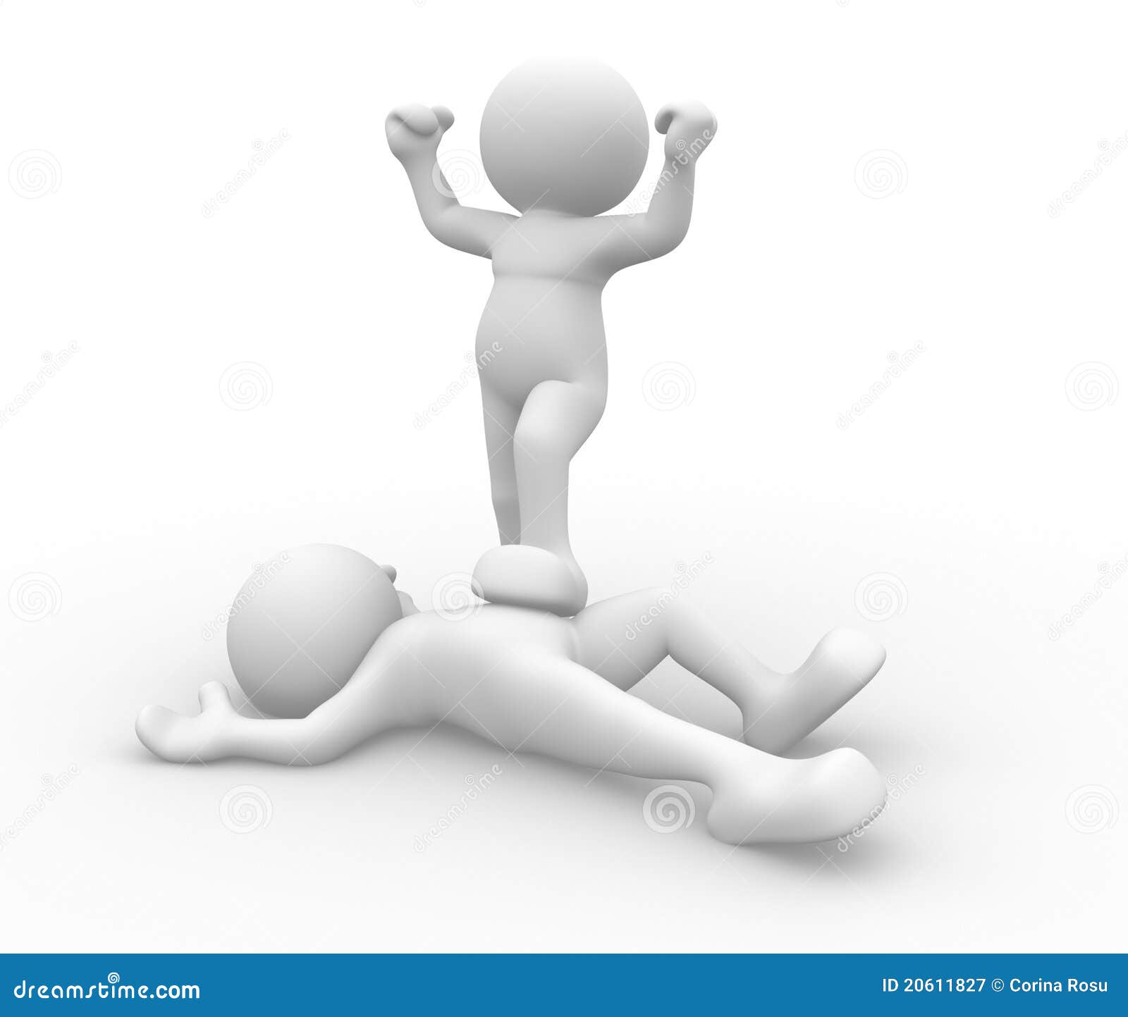 Derrotado y ganador stock de ilustración. Ilustración de competidor ...