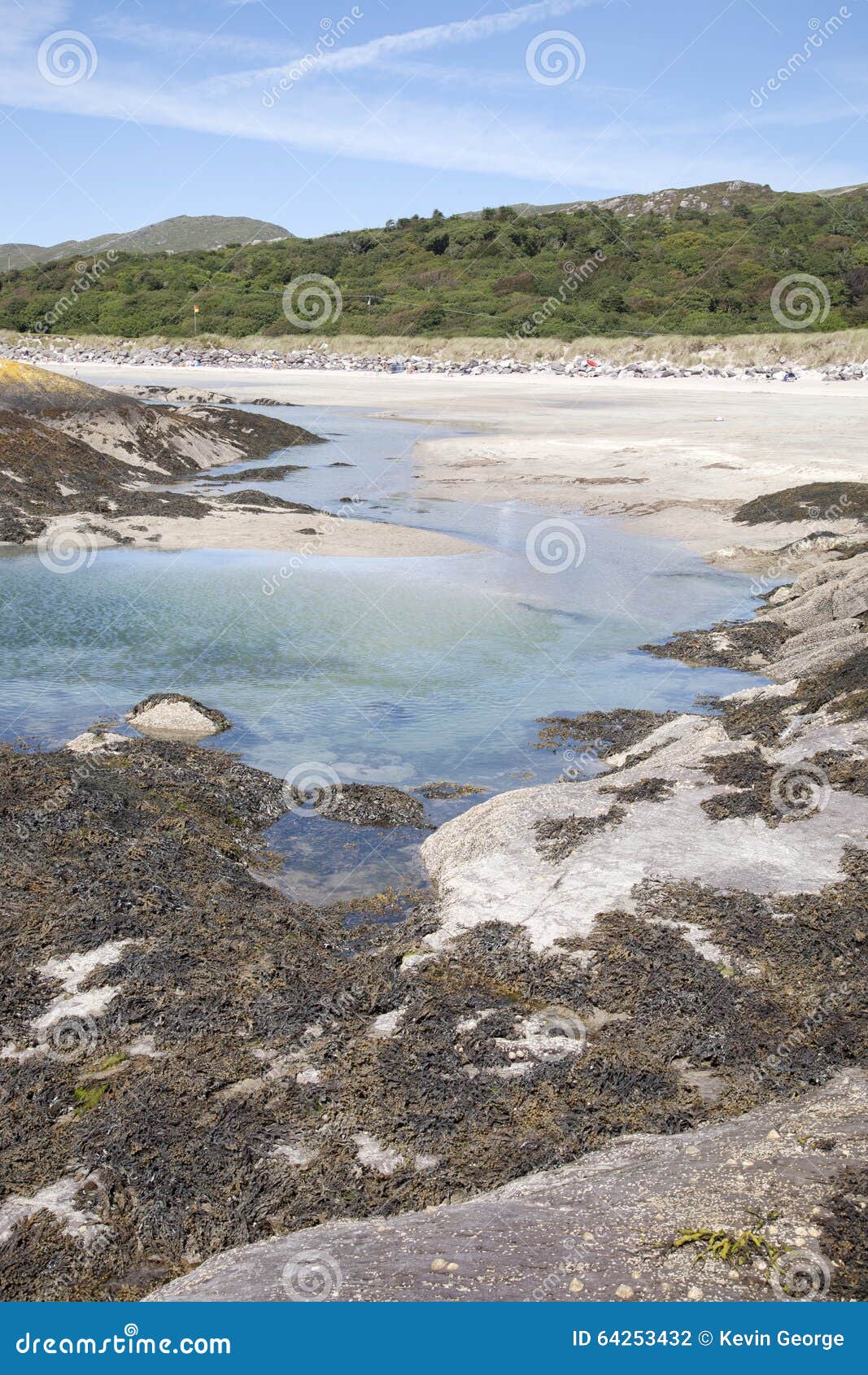 Derrymore Bay Beach; Waterville Stock Photo - Image of derrymore, grass ...