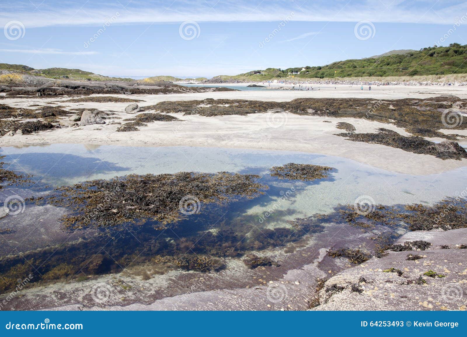 Derrymore Bay Beach; Waterville Stock Image - Image of landscape ...
