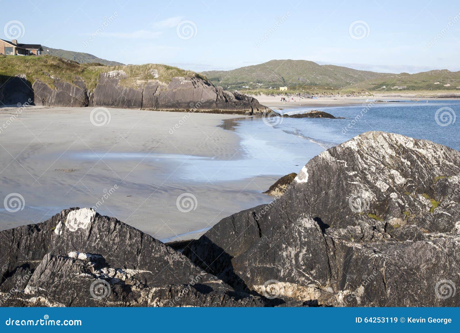 Derrymore Bay Beaches, Waterville Stock Image - Image of county, water ...