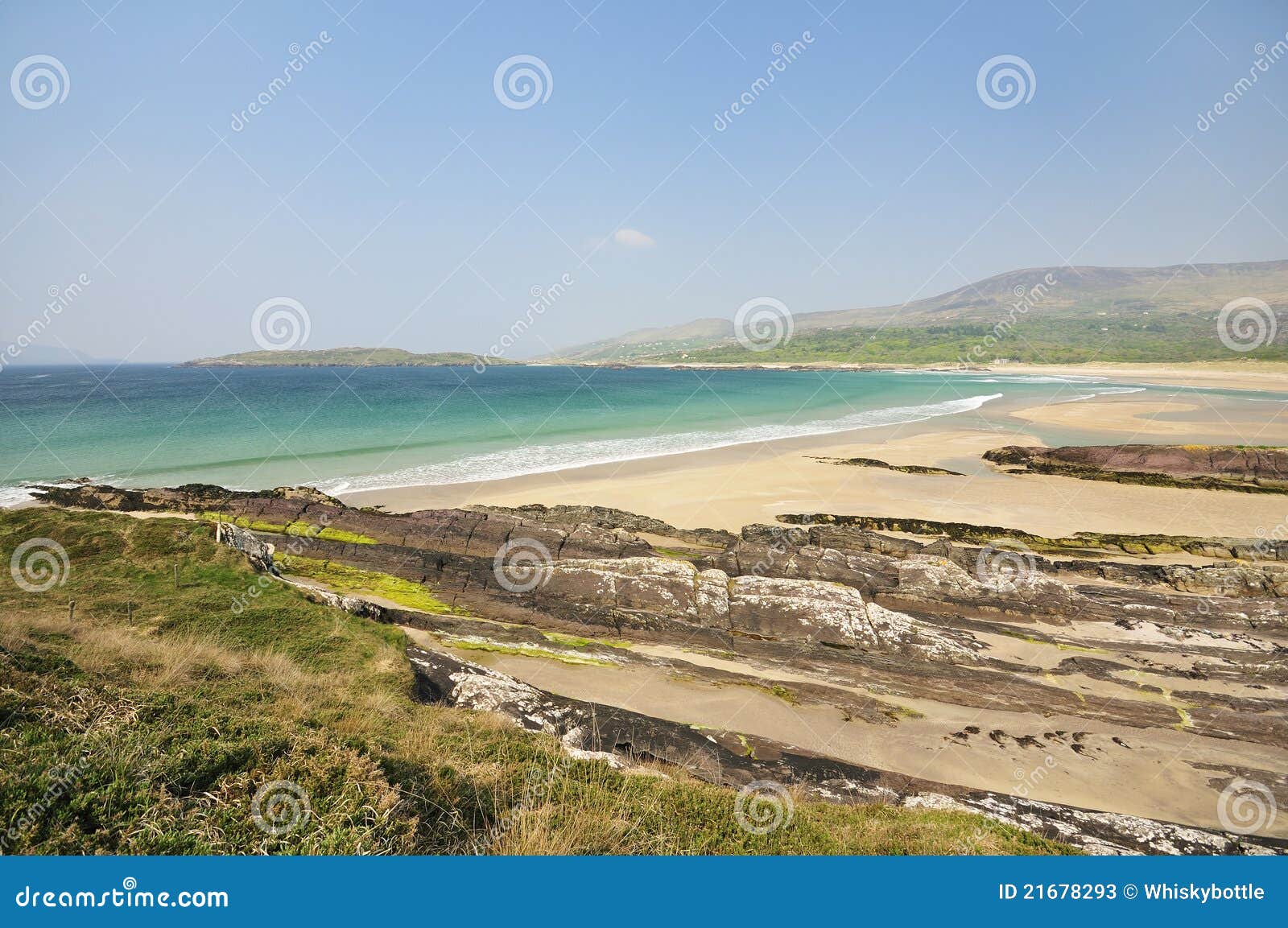 Derrynane Bay stock image. Image of wave, surf, eire - 21678293