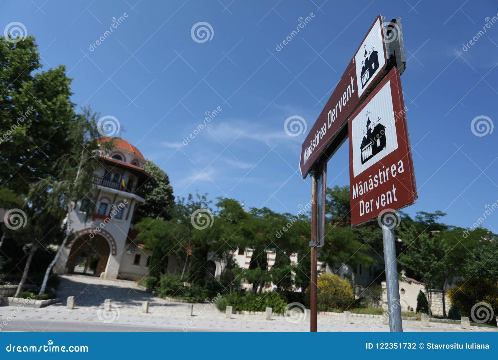 Dervent Monastery in Romania, Monument Indicator Stock Photo - Image of ...