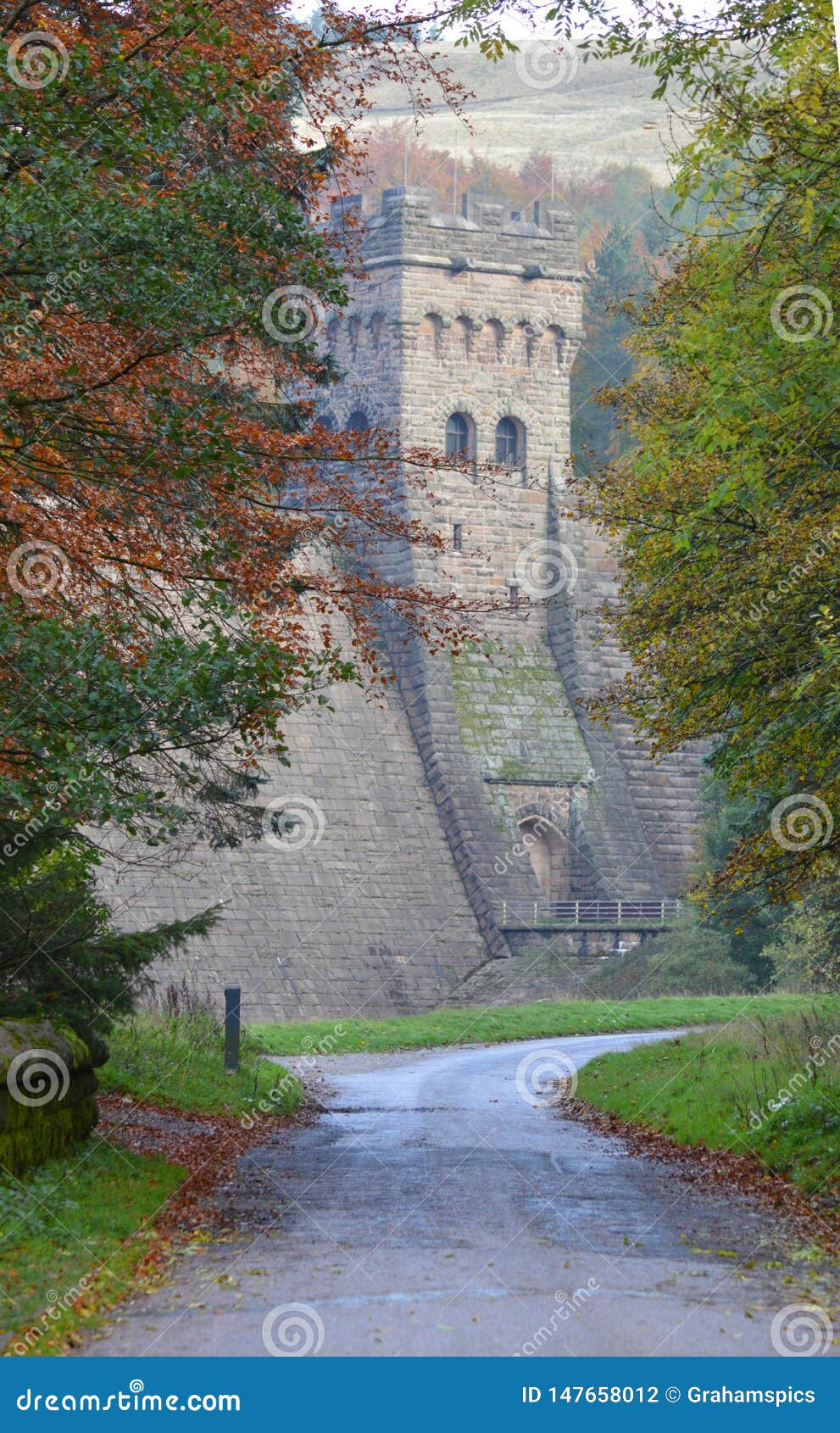 Derwent Dam Derbyshire England Stock Photo - Image of towers, england ...