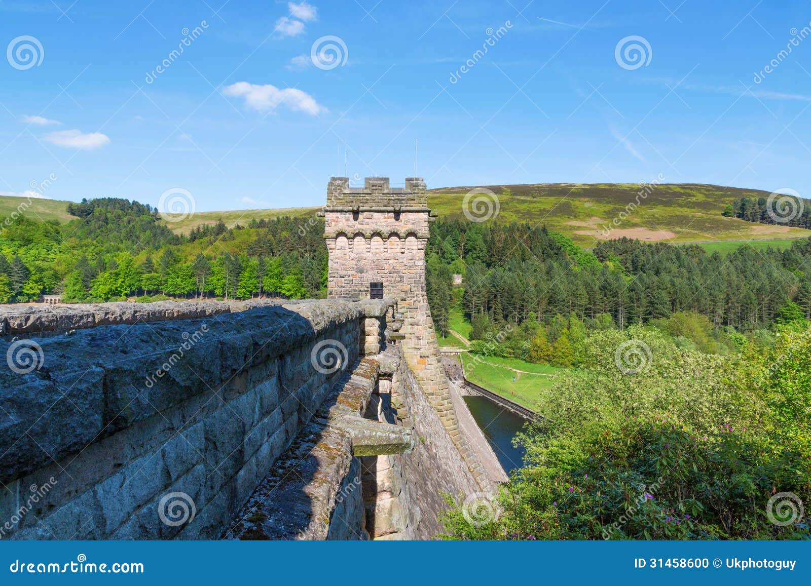 Derwent Dam stock photo. Image of nature, district, stone - 31458600