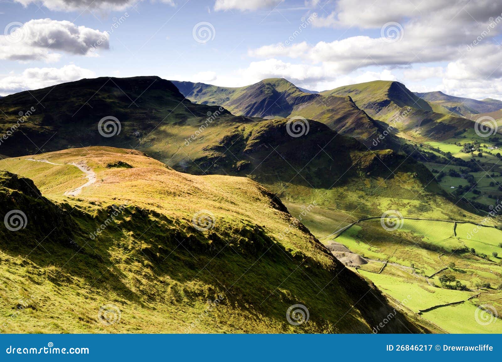 The Derwent Fells stock image. Image of derwent, hills - 26846217