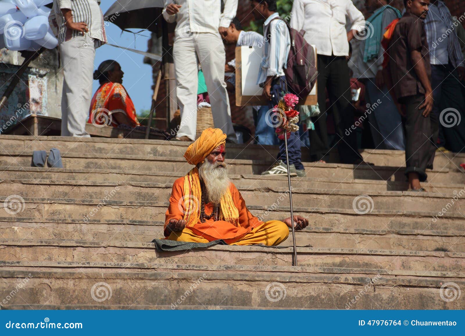 Derwisz Varanasi obraz stock editorial. Obraz złożonej z derwisze ...