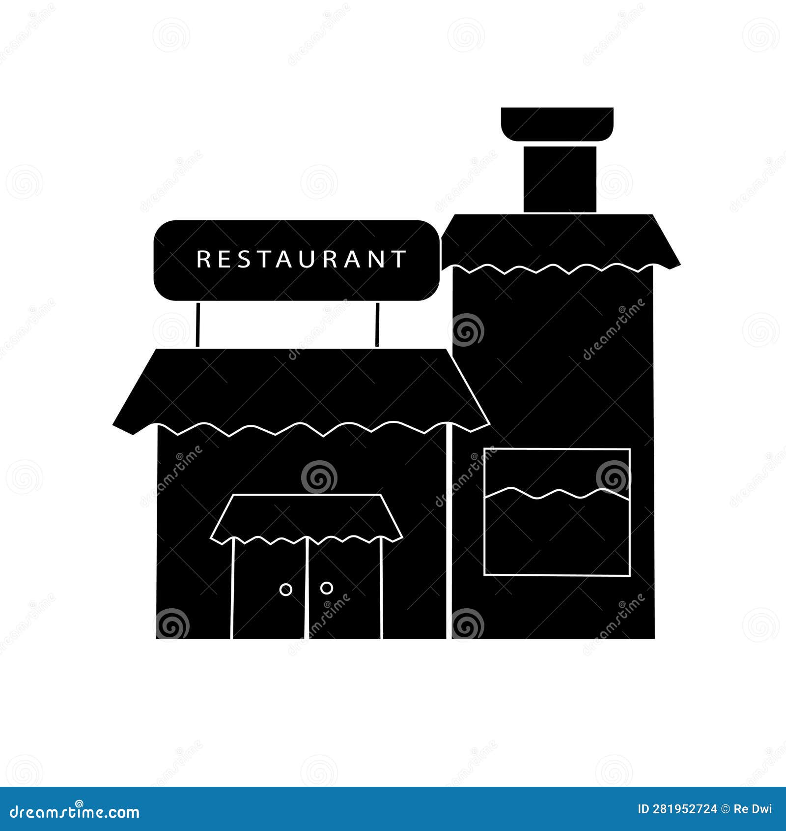 Restaurant Vector Design Illustration. Luxury Dining Establishment ...