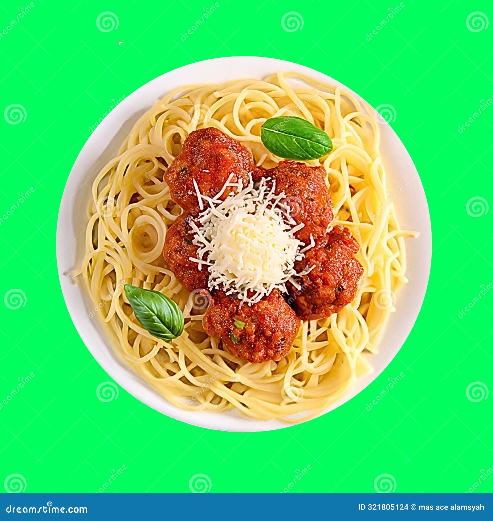 Illustration of Noodles in Green Screen Background Stock Illustration ...