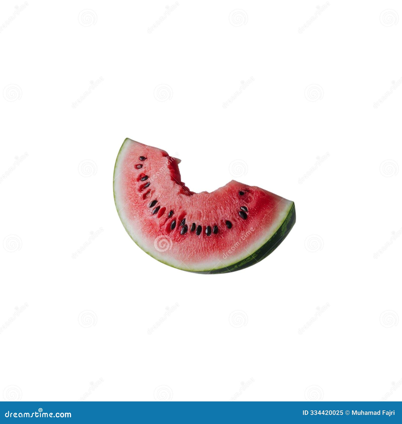 Bitten Watermelon Slice Clip Art Image, Flat Cartoon Water Melon Fruit ...
