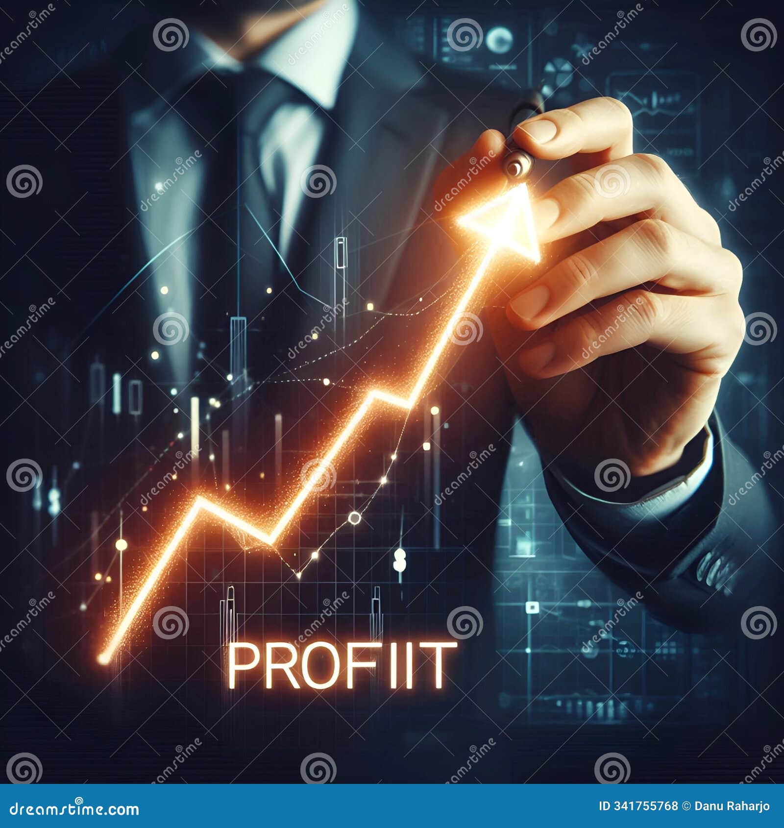 Profit Surge: Driving Your Business Forward Stock Illustration ...