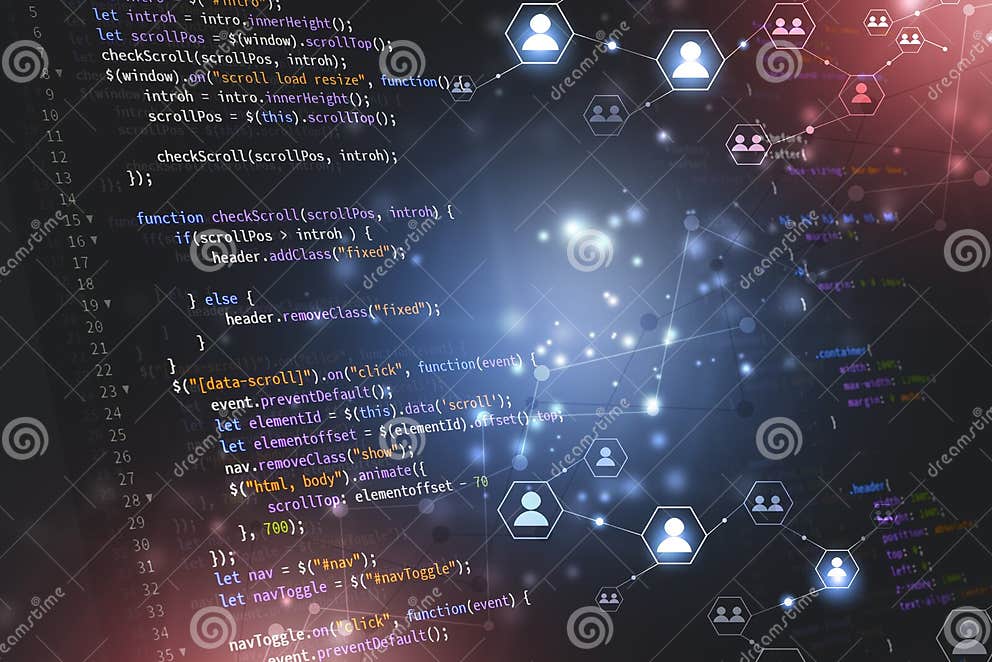 Desarrollo De Interfaz Javascript Foto de archivo - Imagen de conviértase, digital: 212039476