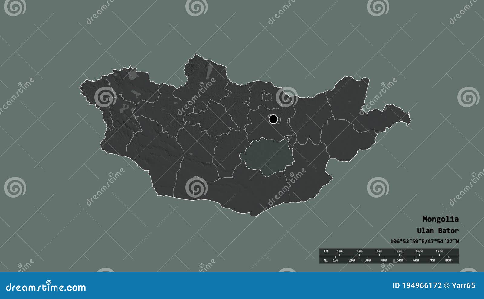 Location of Dundgovi, Province of Mongolia,. Administrative Stock ...