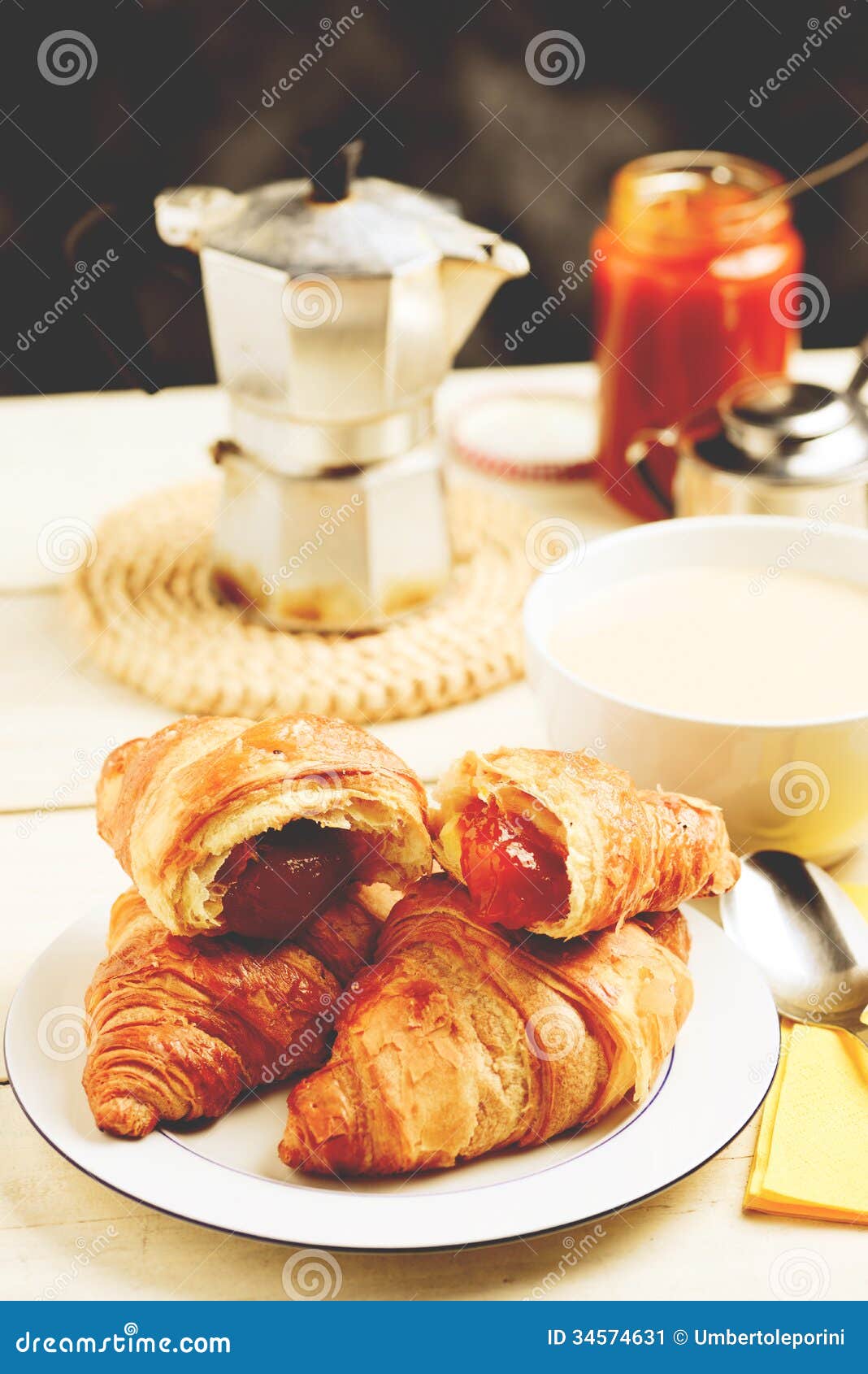 Desayuno Delicioso Italiano Imagen de archivo - Imagen de sano ...