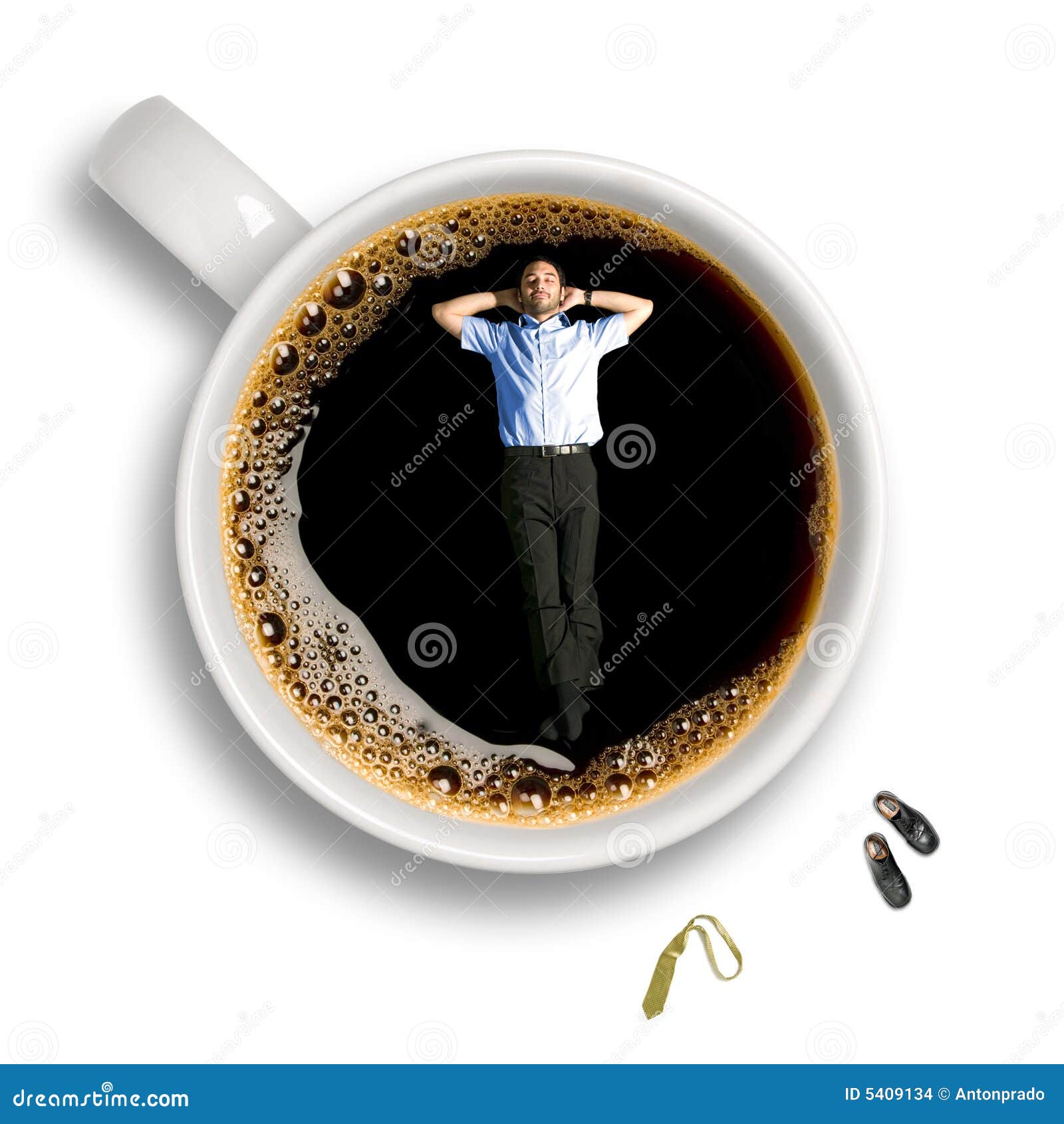 Descanso para tomar café foto de archivo. Imagen de desayuno - 5409134