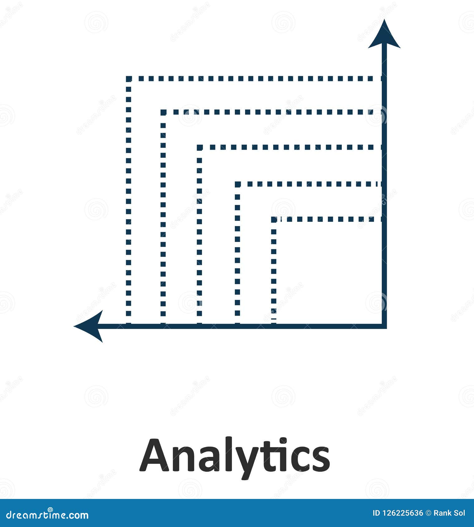 Descending Chart Isolated and Vector Icon for Technology Stock Vector ...