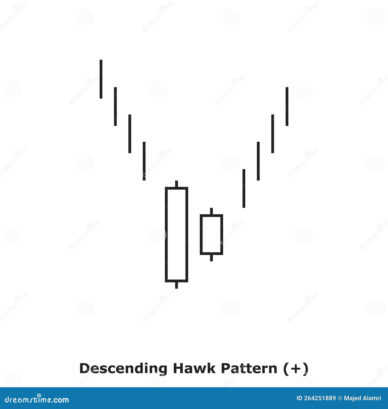 Descending Hawk Pattern (+) White & Black - Square Stock Vector ...