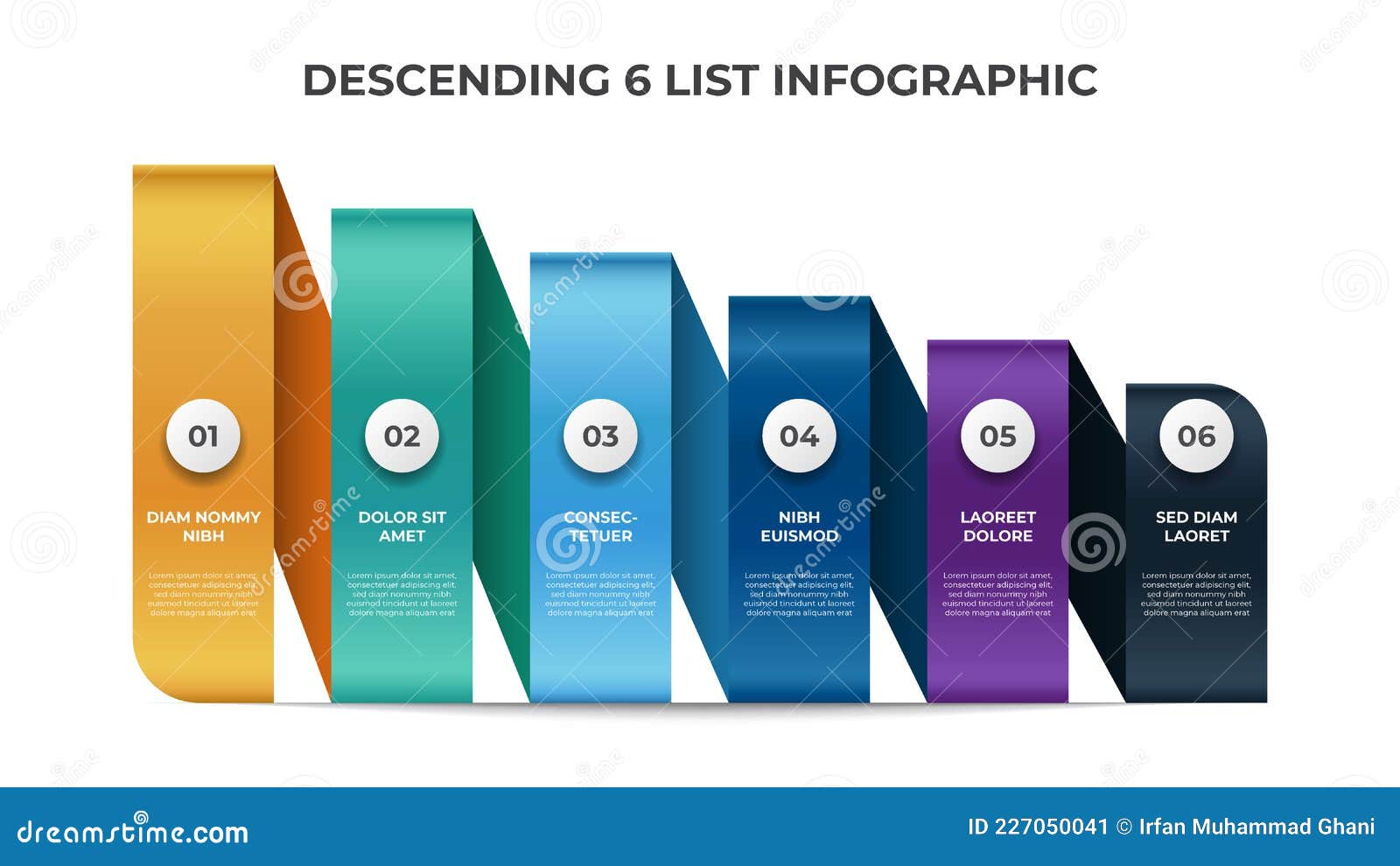 Descending List Infographic Stock Illustrations – 9 Descending List ...