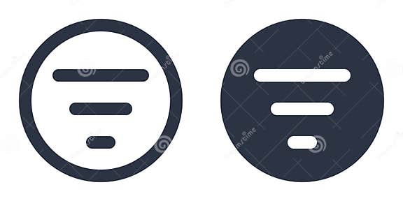 Descending Sort Simple Icons Set Designed in Filled and Stroke Style ...