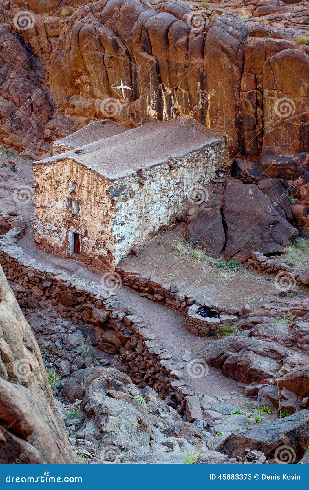 Descent from the Mountain of Moses Stock Image - Image of rock, moses ...