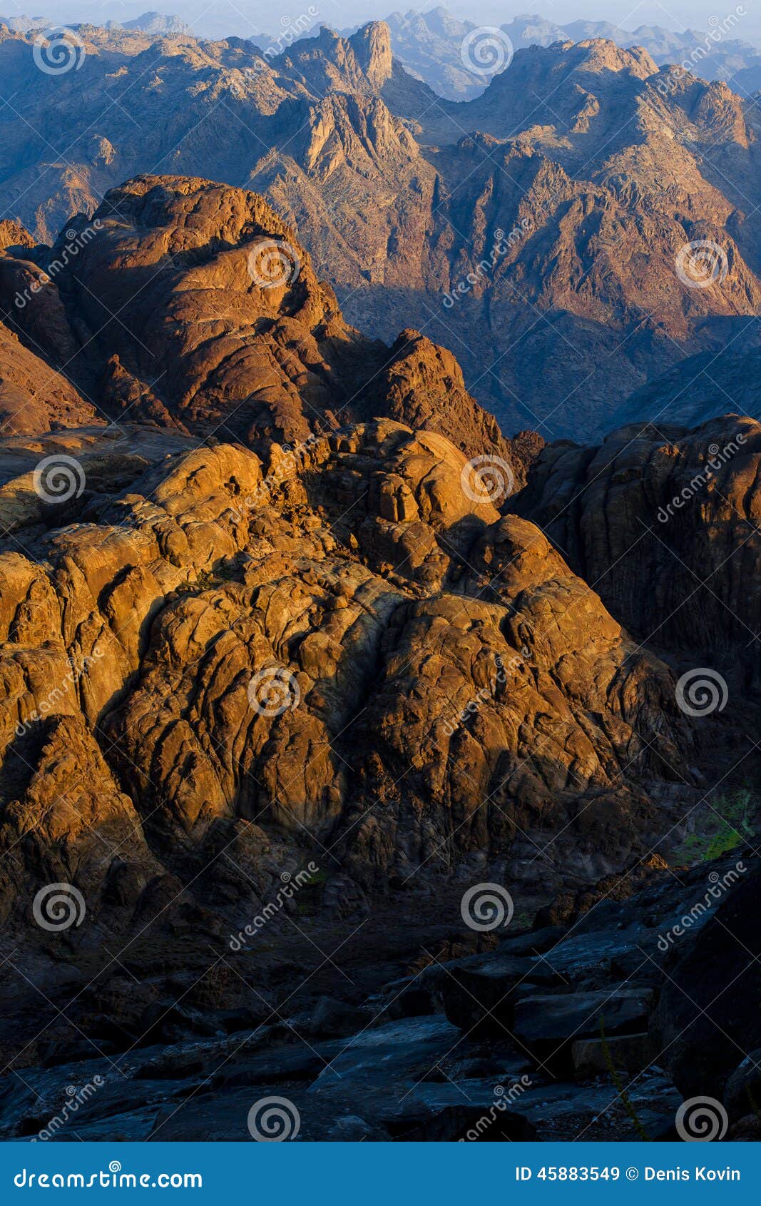 Descent from the Mountain of Moses Stock Image - Image of pilgrim ...