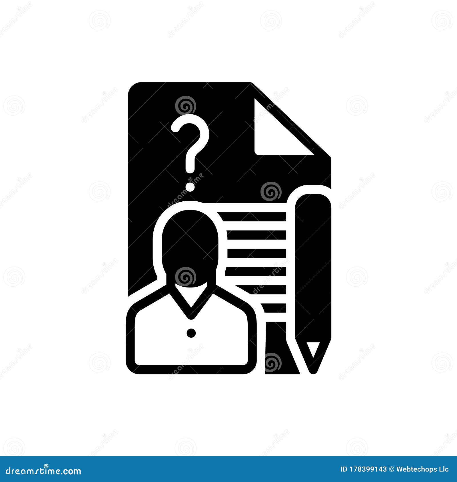 Black Solid Icon for Describe, Delineate and Characterize Stock Vector ...
