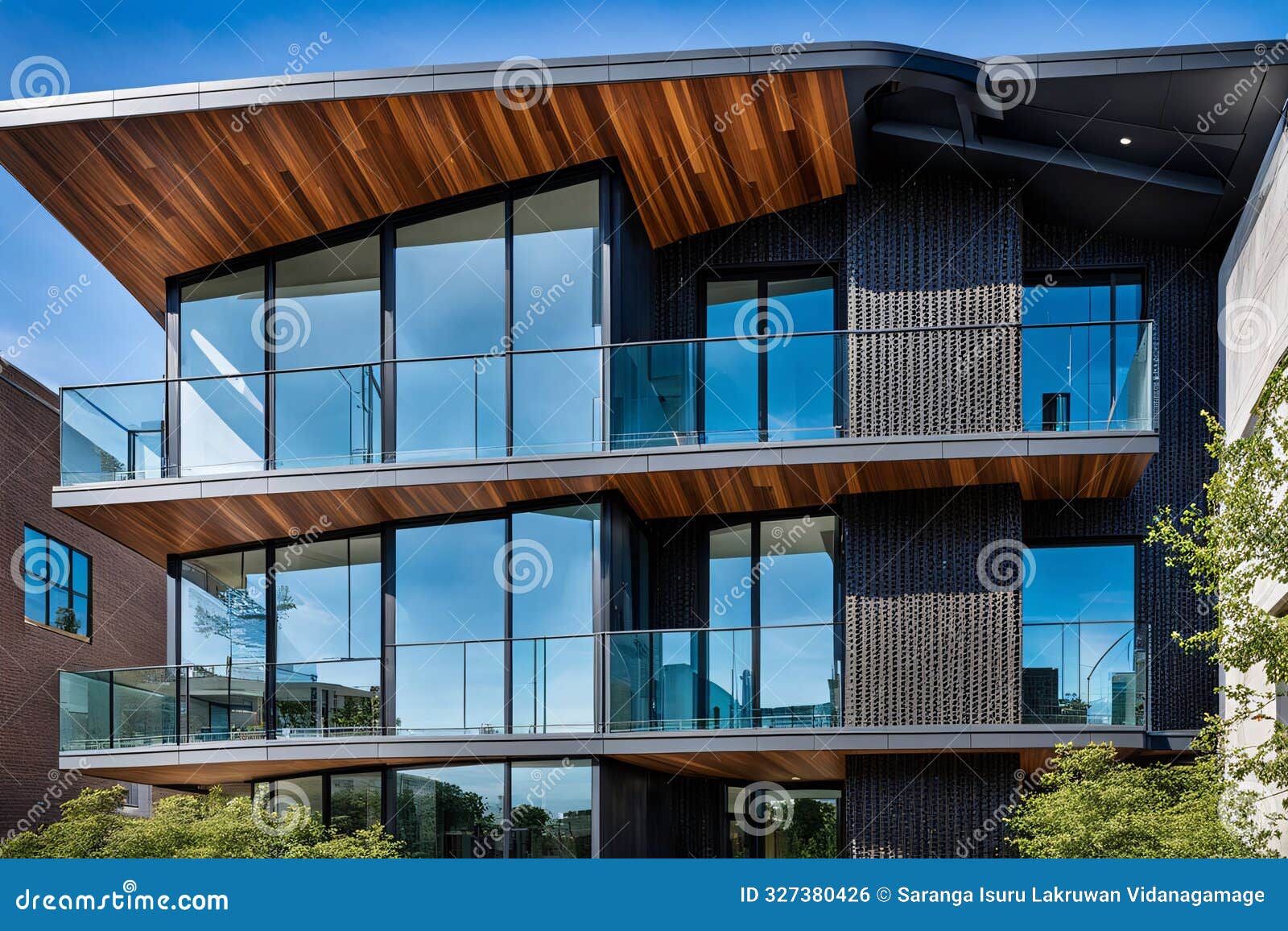 Modern Urban Elegance: a Minimalist Architectural Marvel Stock ...