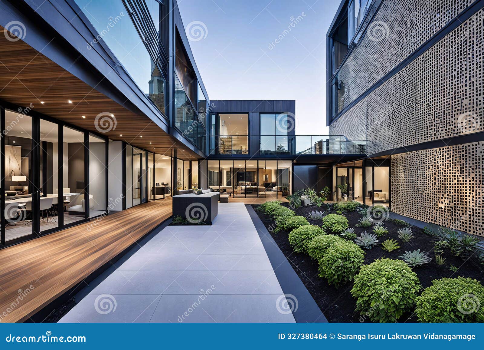 Modern Urban Elegance: a Minimalist Architectural Marvel Stock ...