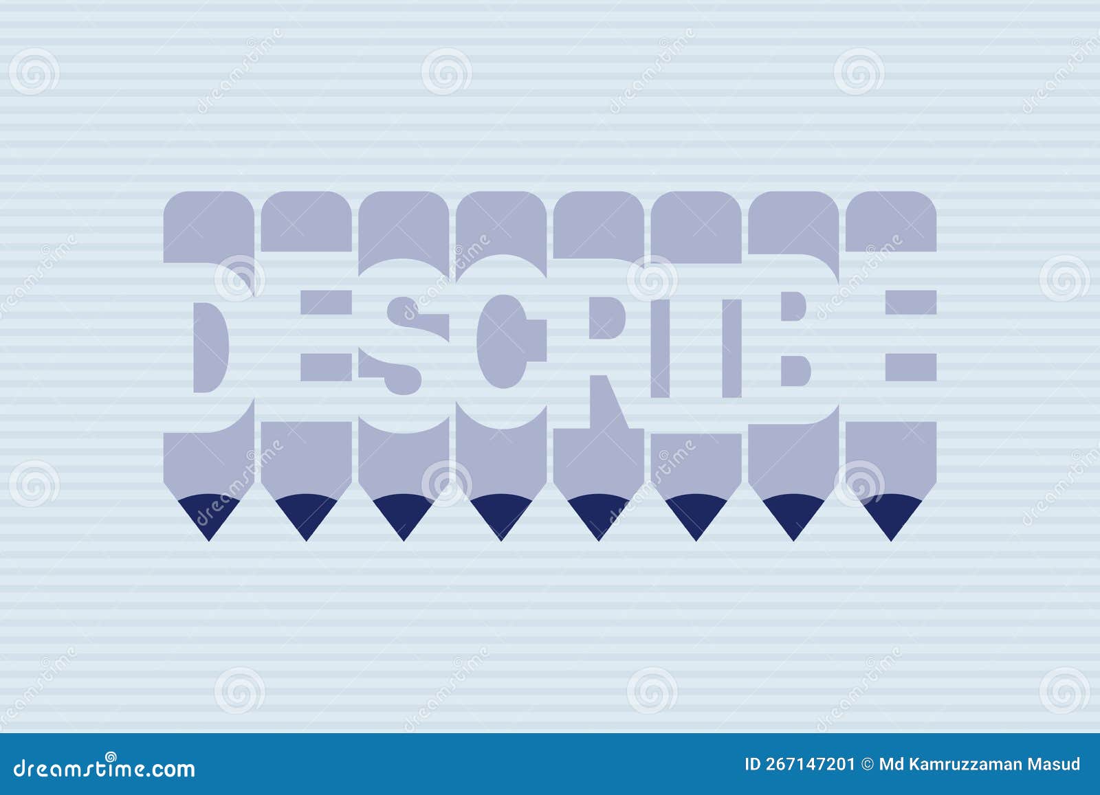 Describe Text with Pen Symbol Creative Ideas Design, Vector ...