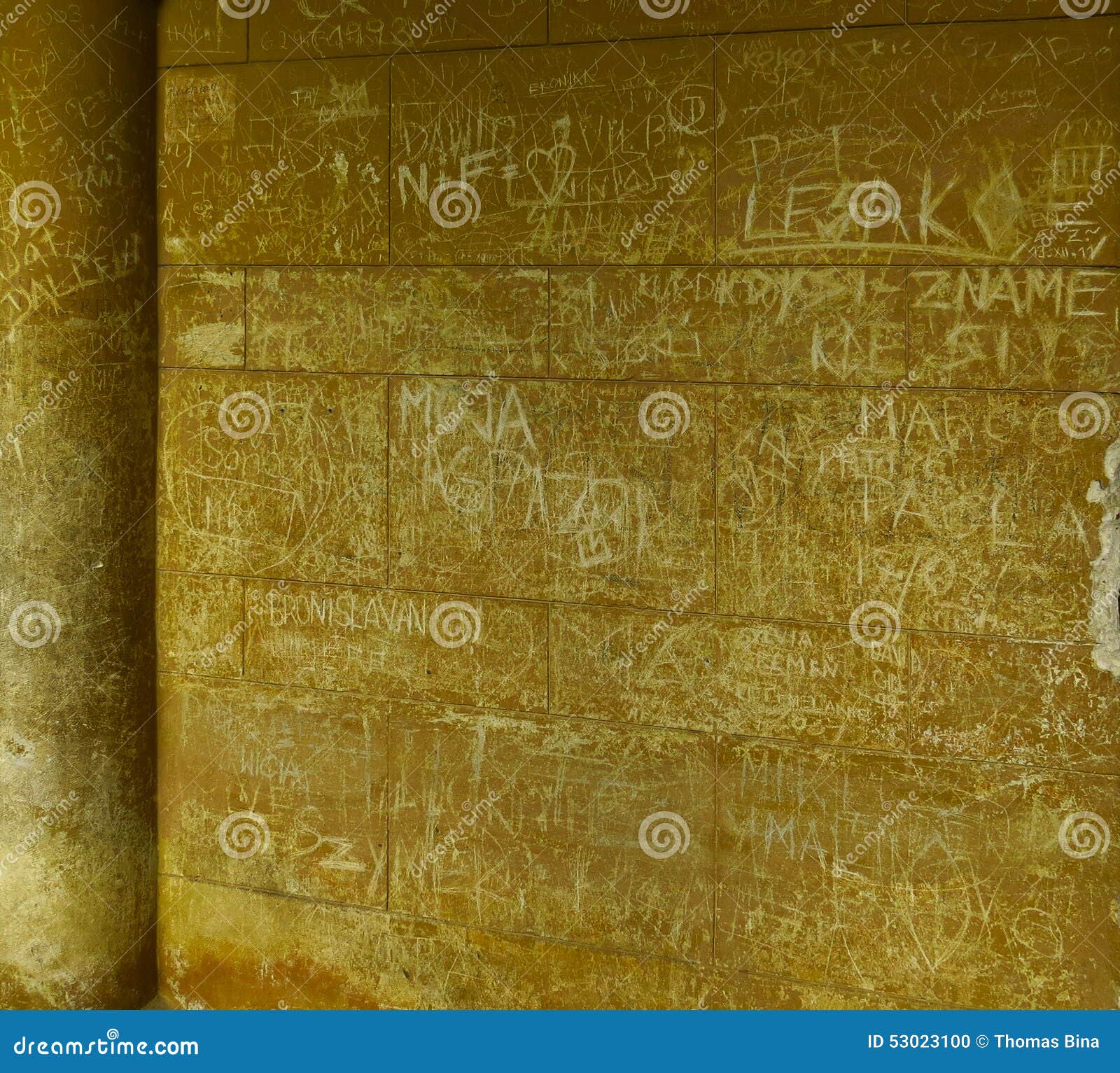 Described sandy wall stock photo. Image of commercial - 53023100