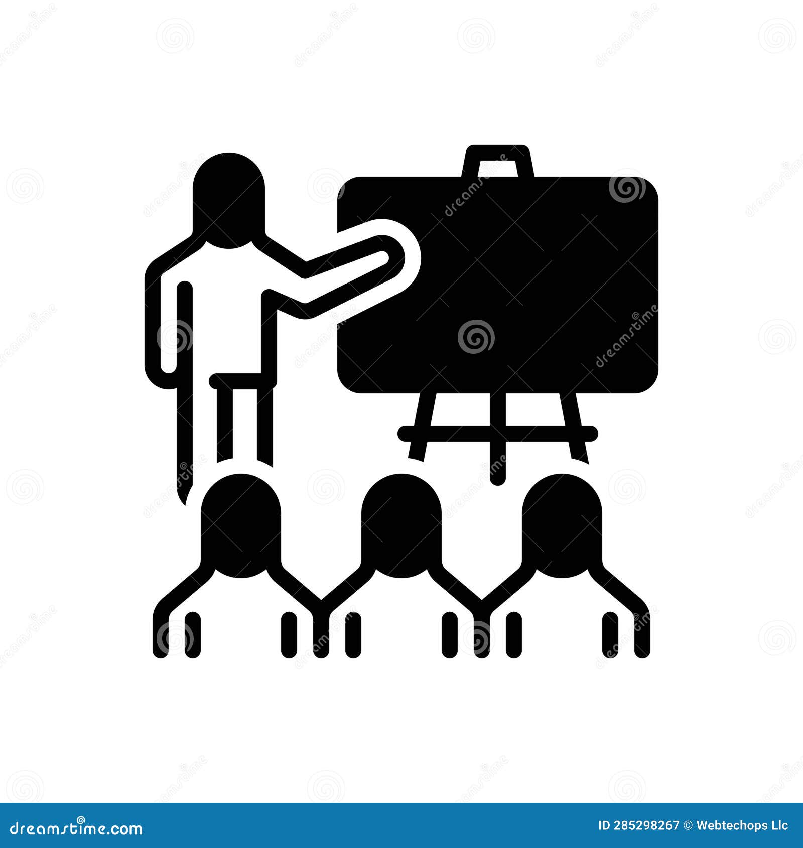 Black Solid Icon for Describing, Detailed and Student Stock Vector ...