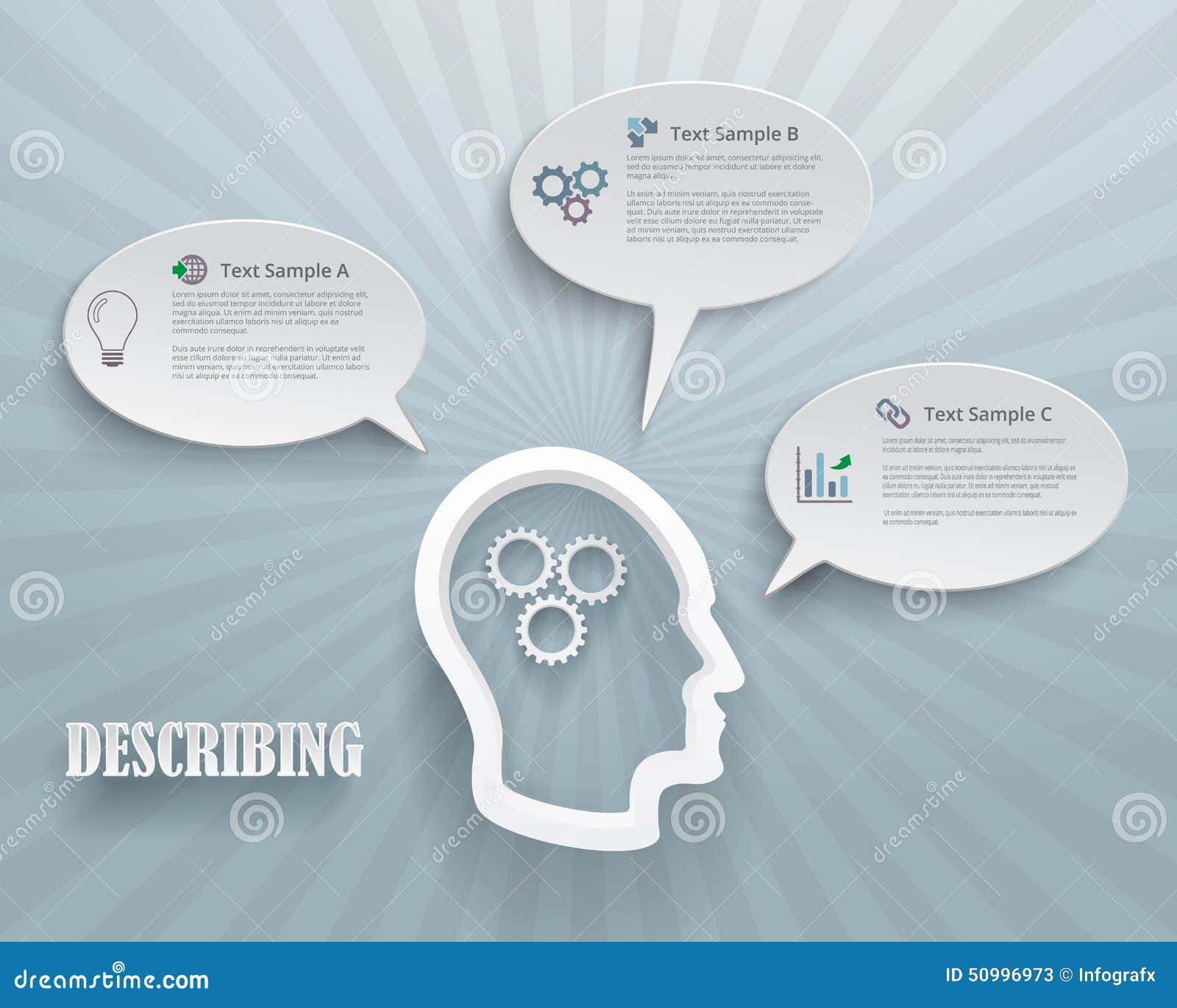 Describing Options Infographic Background Stock Vector - Illustration ...