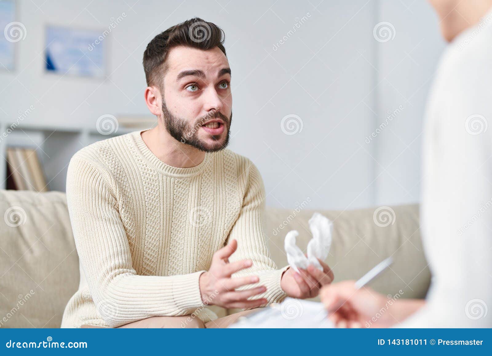 Describing problem stock image. Image of psychologist - 143181011